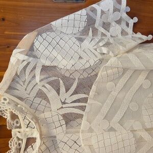HD in Paris | Tops | Hd In Paris Cream Lace Blouse | Poshmark